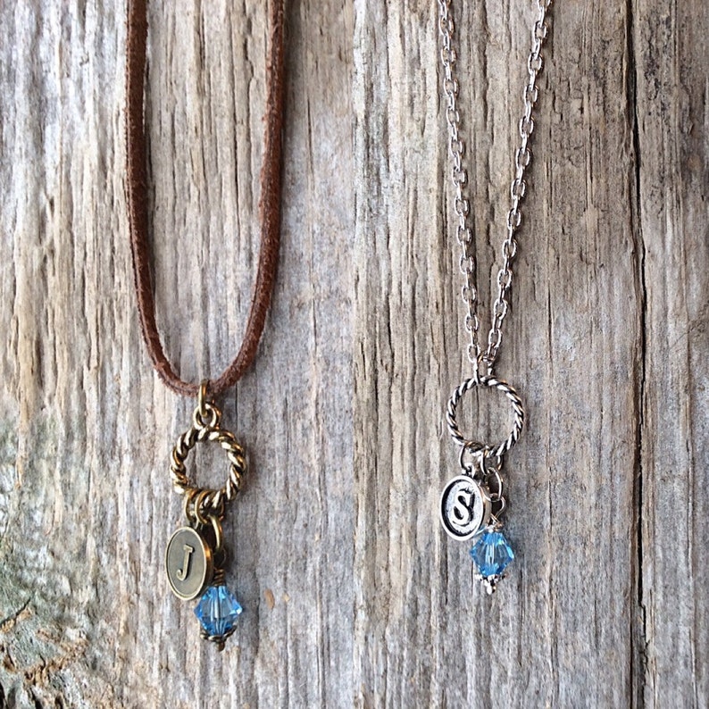 March Birthstone Necklace Personalized Birthstone Aquamarine | Etsy