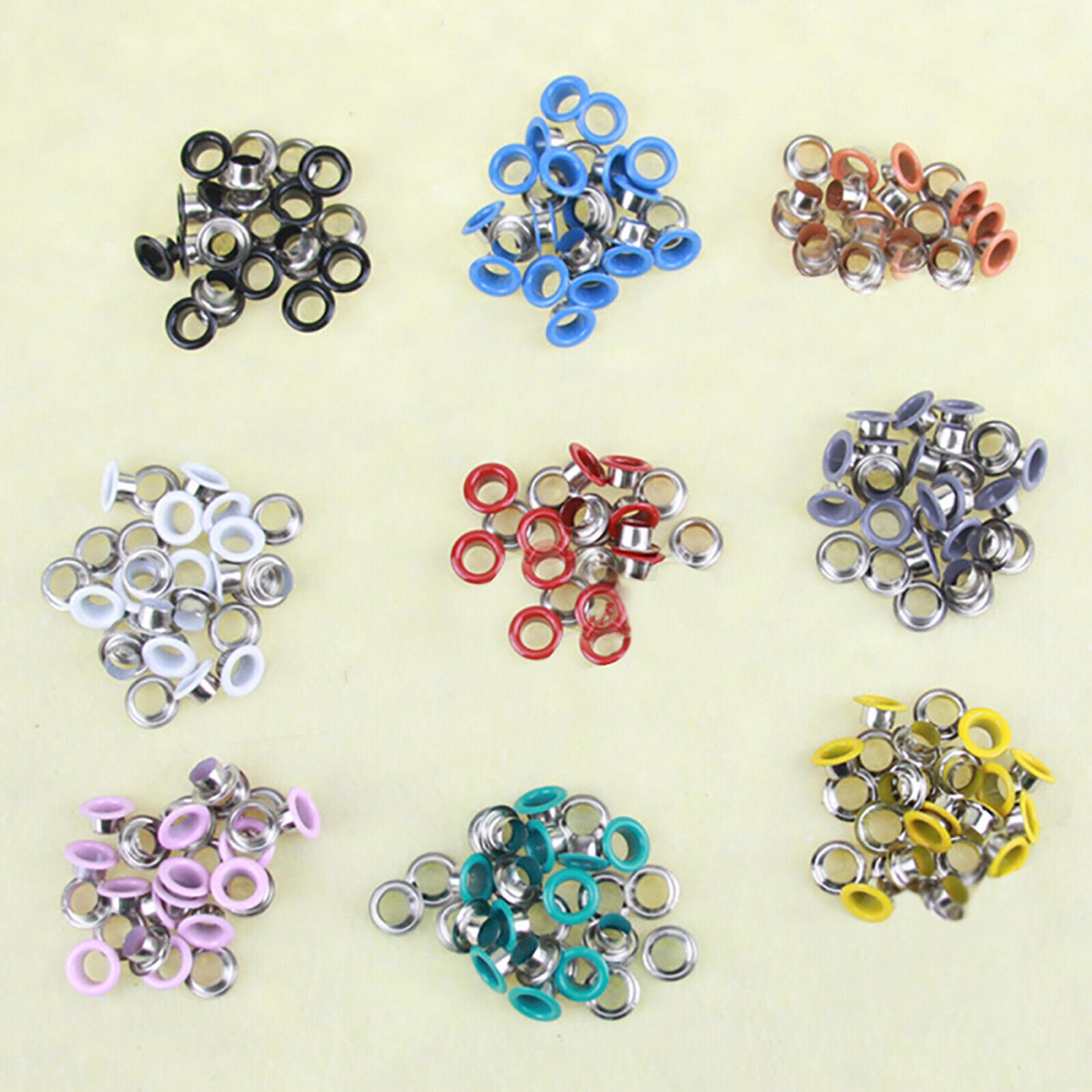 400pcs Metal Eyelets Button Grommets Kit W/ Fixing Tool for Clothing ...