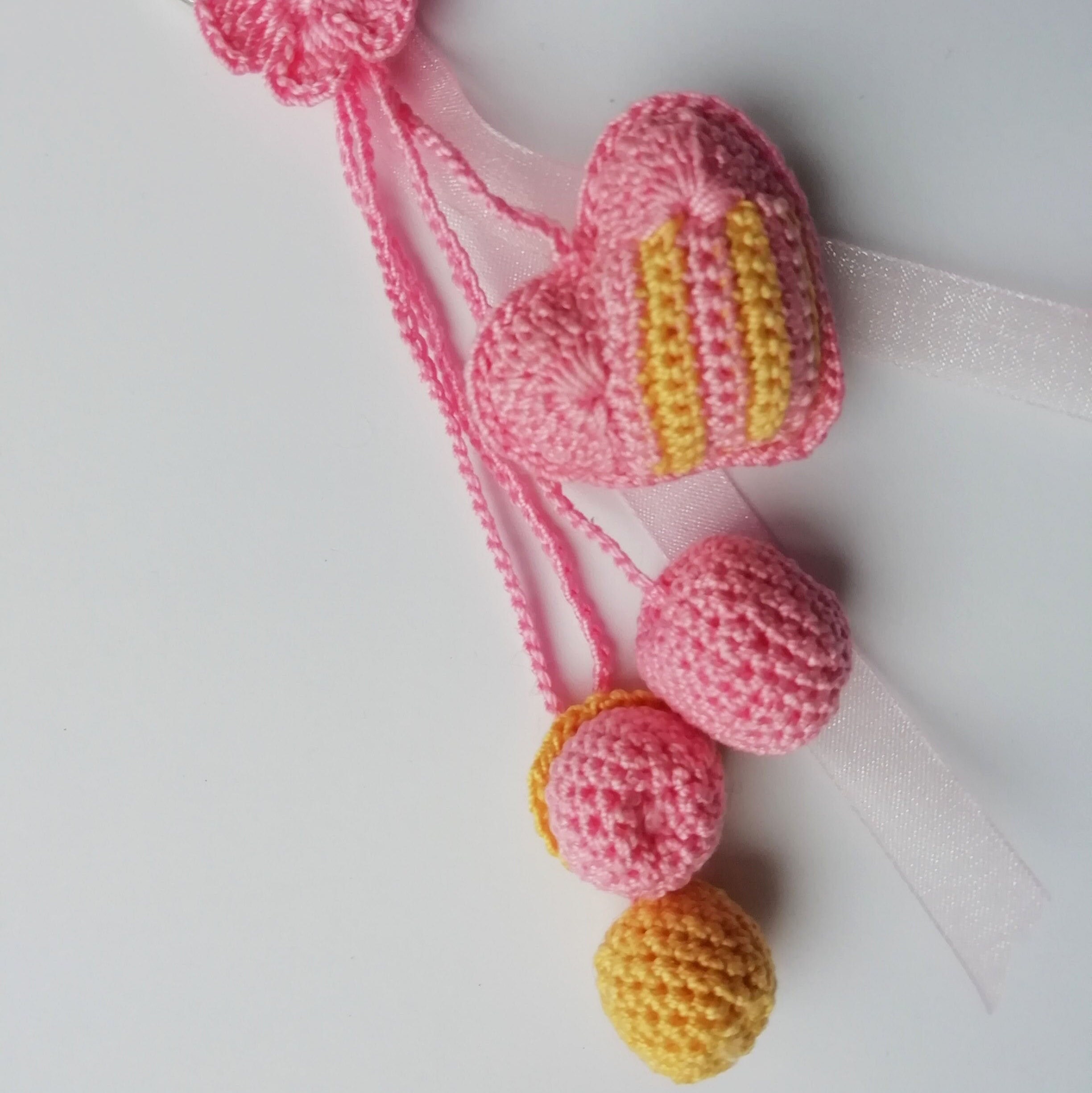 Crochet Keychain Crochet Heart Mother's Day Gift Valentine's Day Gift ...