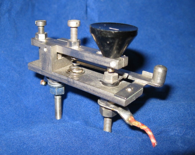 Vintage J H Bunnell Miniature Telegraph Key, Model 6B, Button Number 1 ...