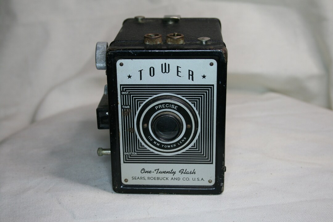 Vintage Sears Roebuck tower One Twenty Flash Box Camera - Etsy