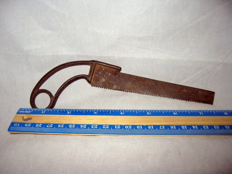 Vintage Hand Saw With Pistol Grip Handle, Small Hand Tool, Woodworking ...