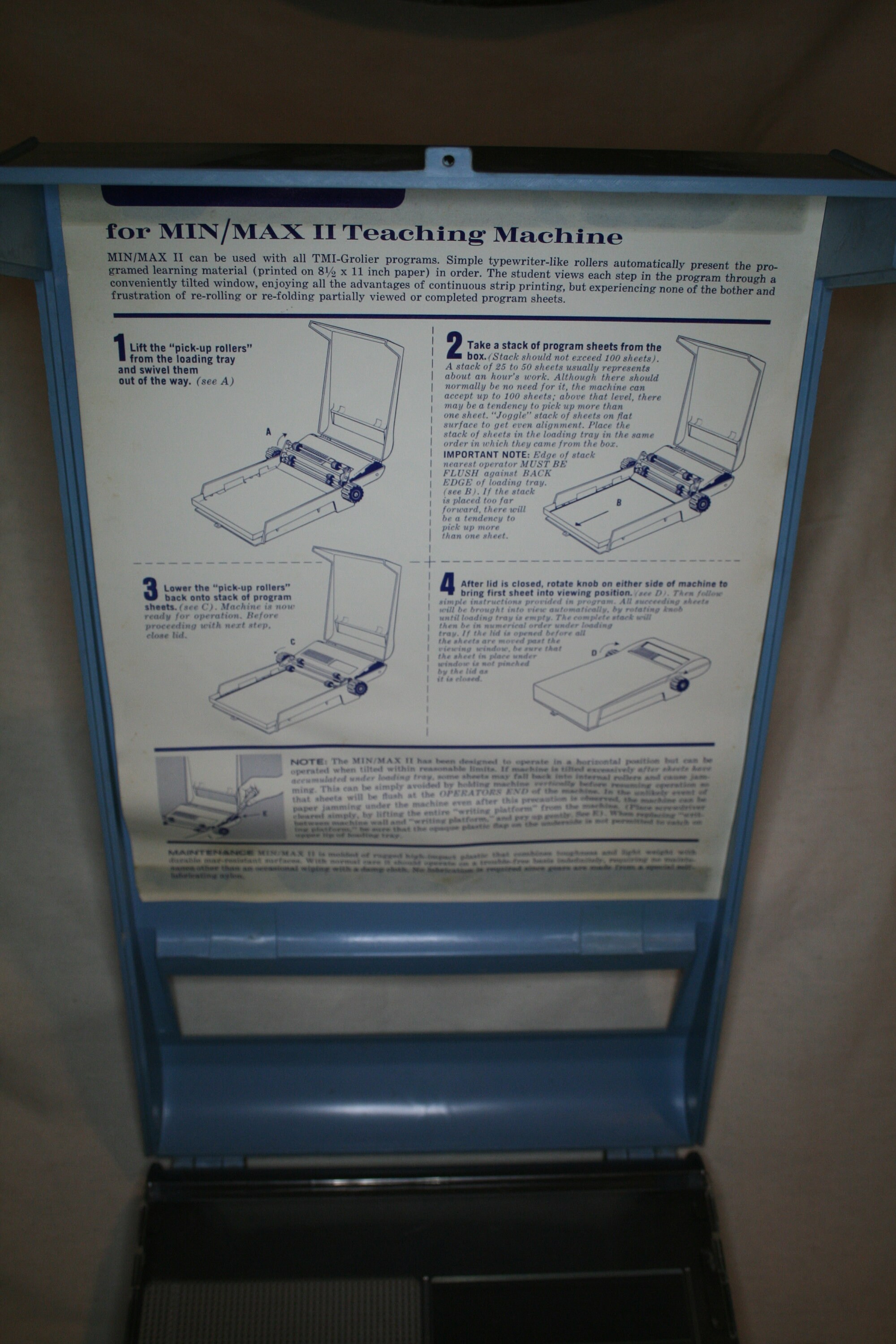 TMI Grolier Min/max II Teaching Machine - Etsy
