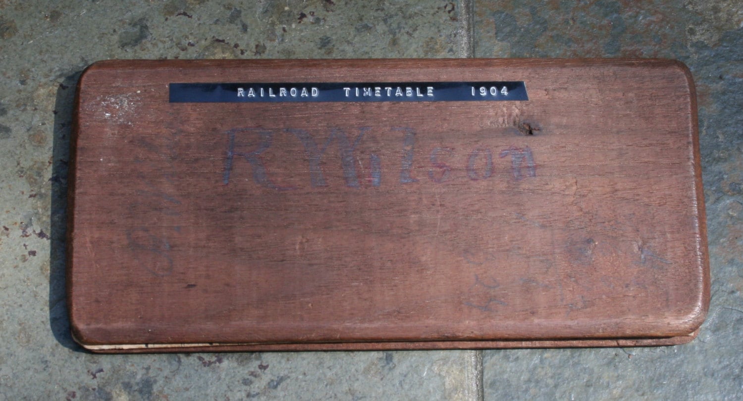 Cincinnati Railroad Timetable Schedule From 1904 Folded Accordion Style ...
