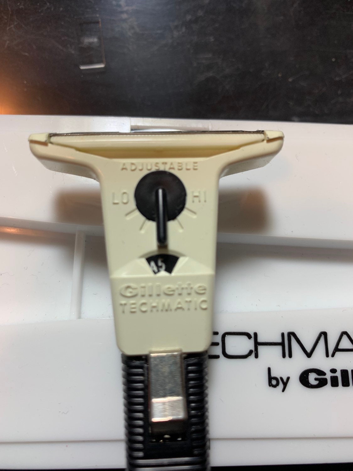 Vintage Gillette Techmatic Razor With Plastic Storage Case, Gillette's ...