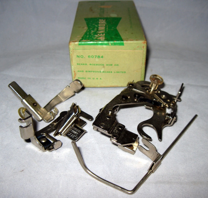 Vintage Greist Sewing Machine Attachments, Binder, Ruffler - Etsy