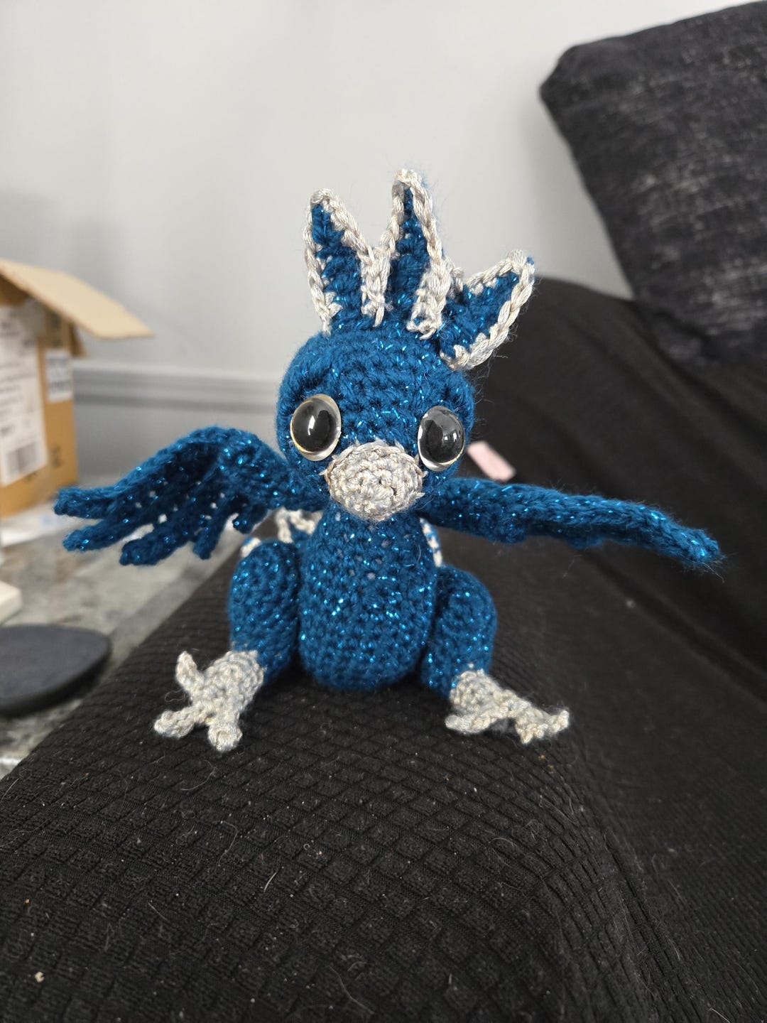 Ice Phoenix Crochet Mythical Creature Amigurami Toy Plushie - Etsy