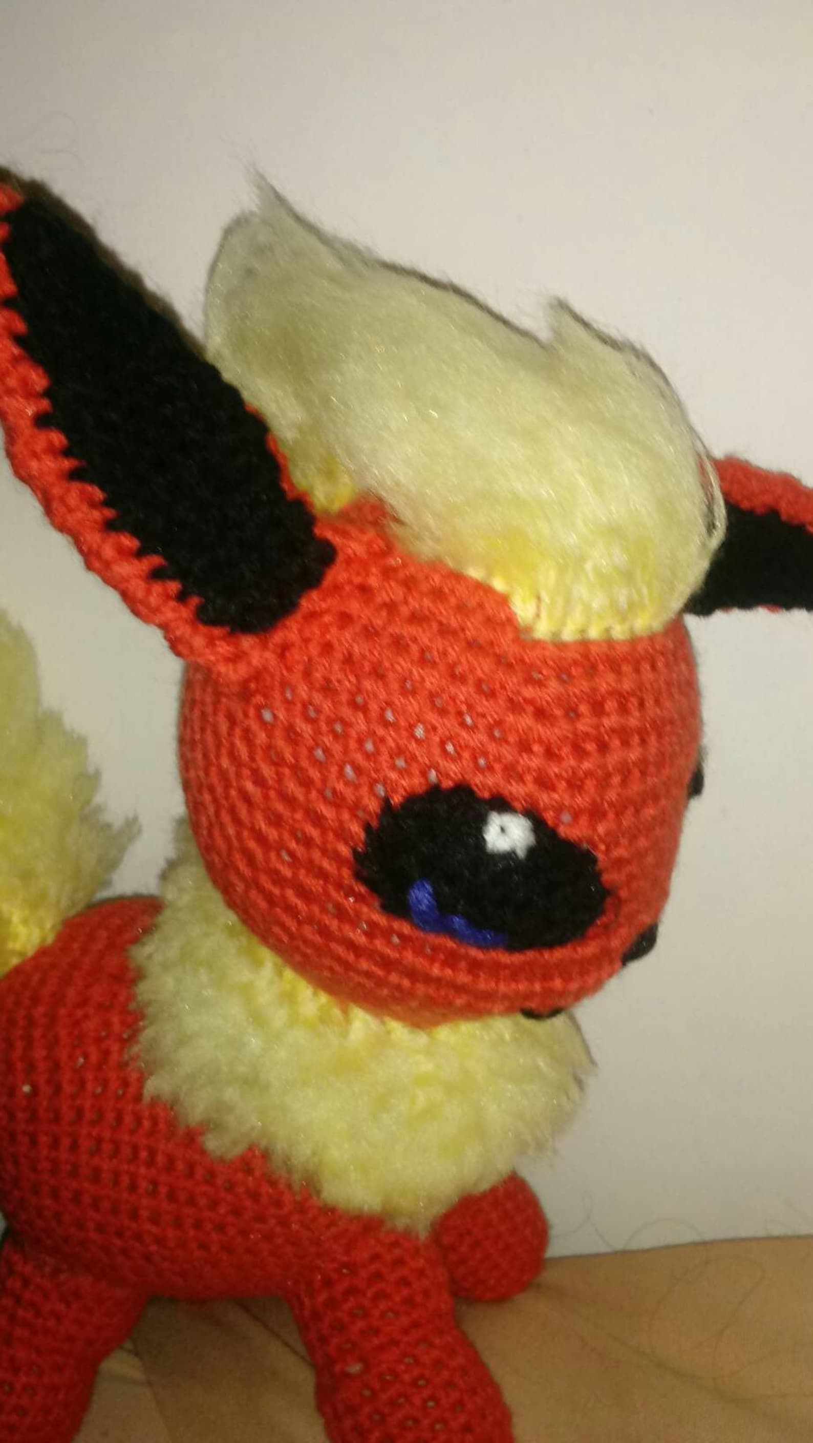 Flareon Eveelution Pokemon Crochet Toy - Etsy