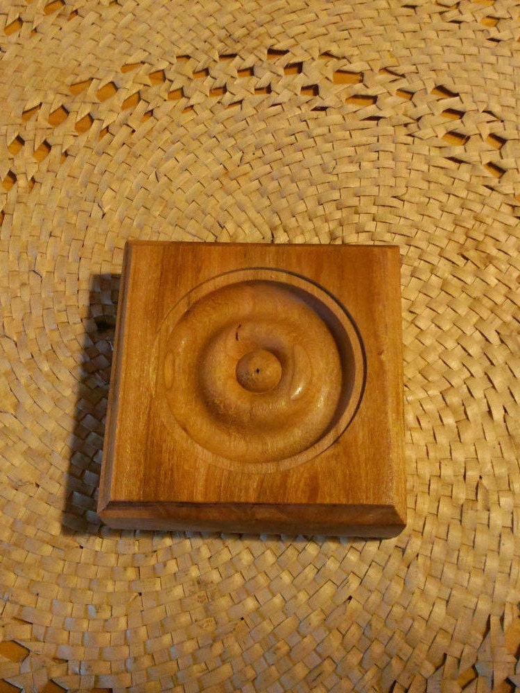 Rosettes, Wood Moulding, Window Trim, Door Trim, Handcrafted, 6 Pcs ...