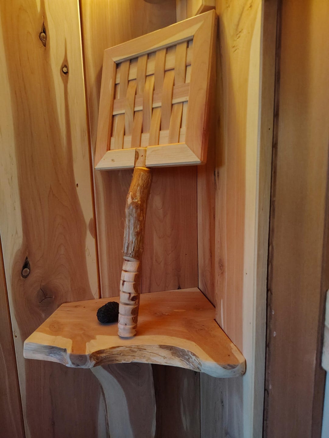 Sauna Fan, Handheld Sauna Fan, Cedar Sauna Fan, Sauna Accessories ...