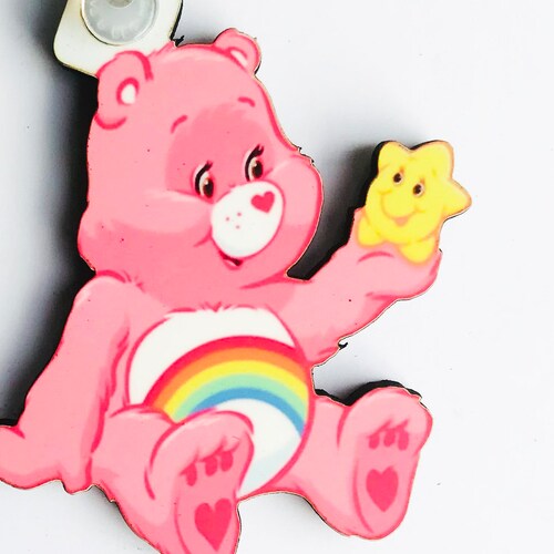 Care Bears Keyring Pin Badge and new Large Magnet. - Etsy UK
