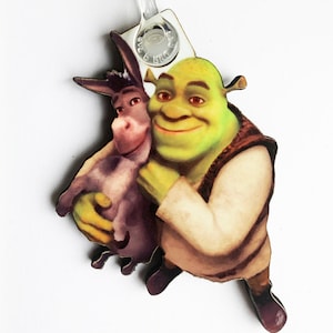 shrek donkey keyring