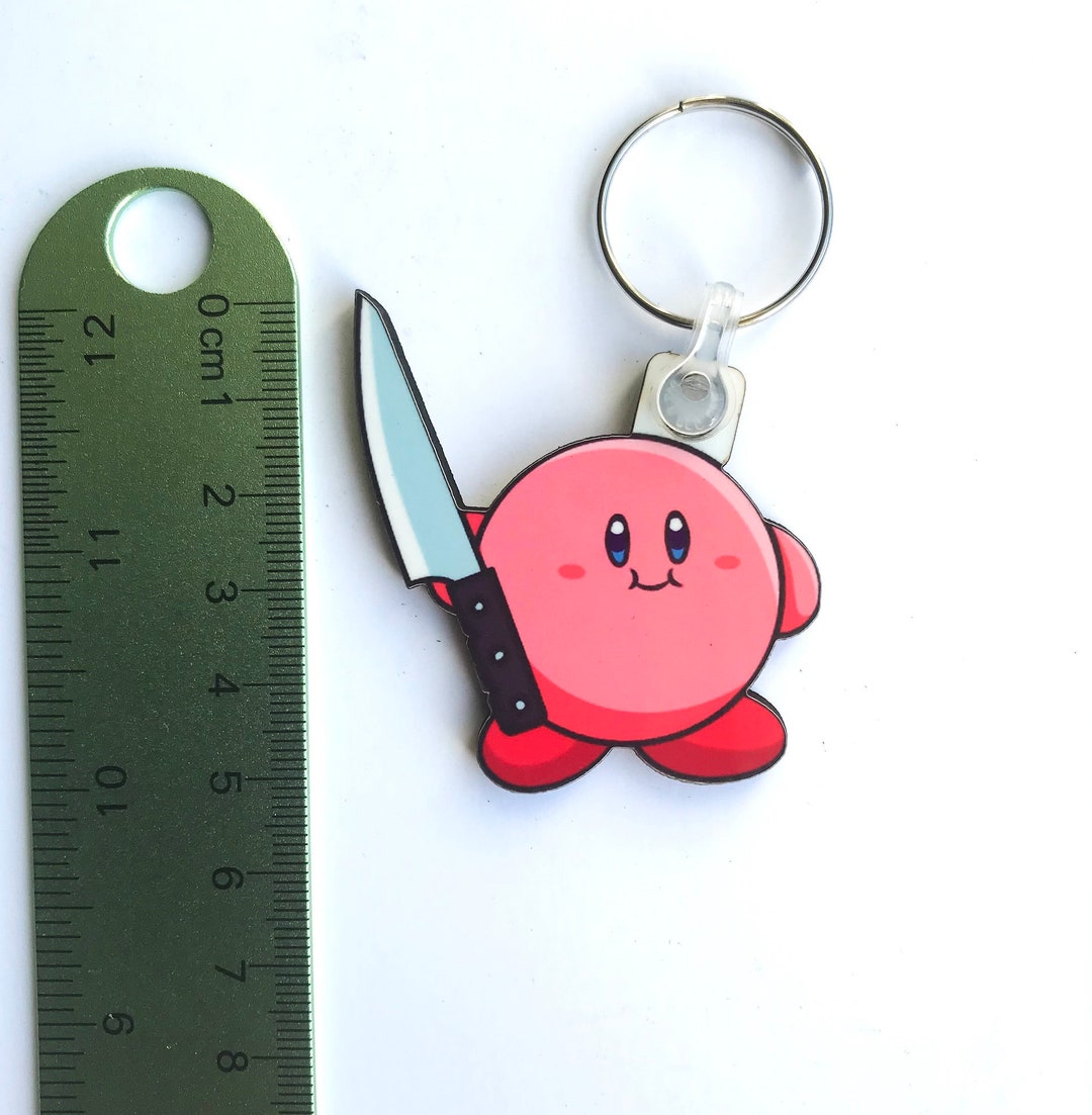 Kirby Knife Keyring, Pin Badge and (new) Large Magnet. Can Be ...
