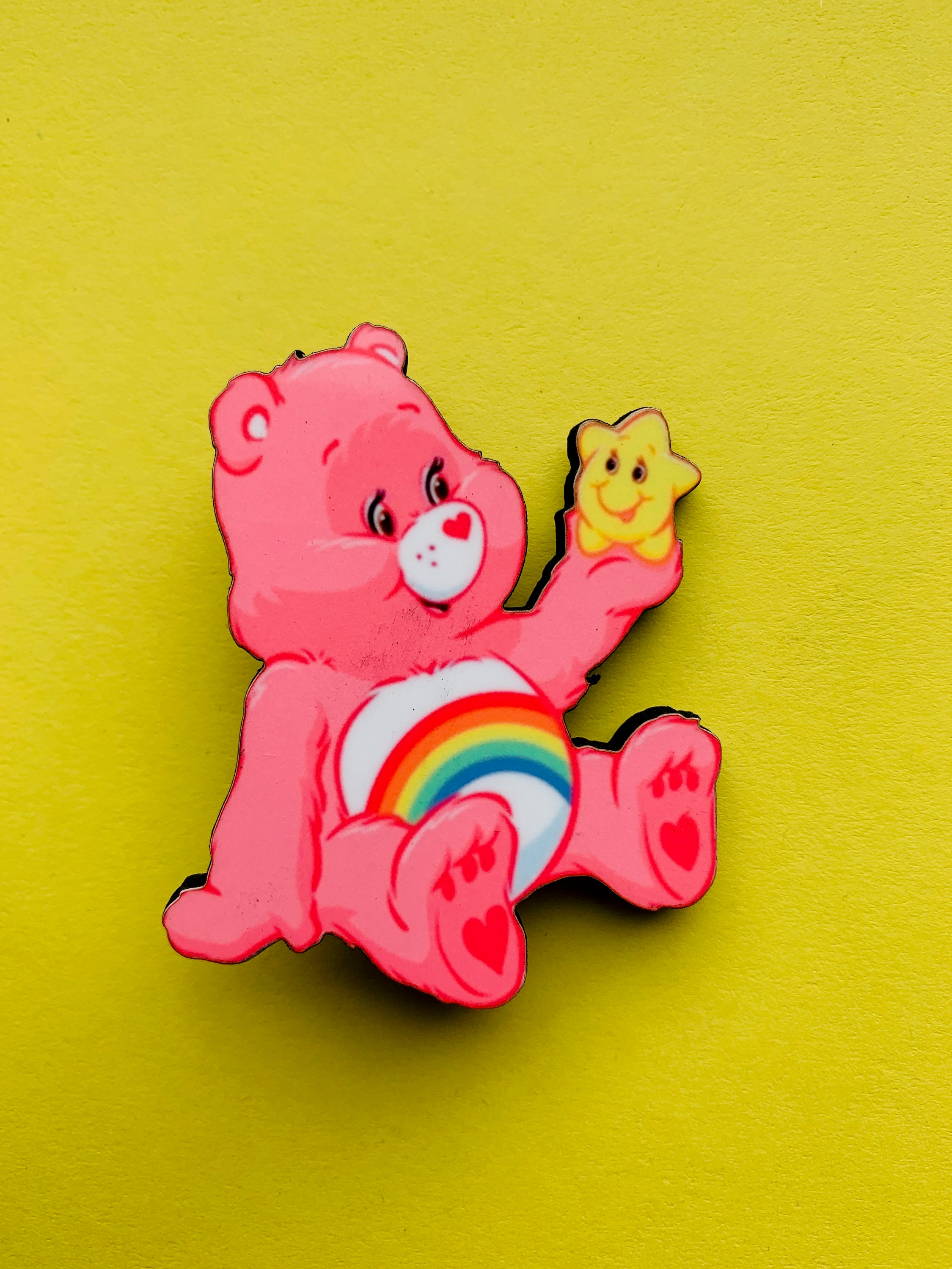 Care Bears Keyring Pin Badge and new Large Magnet. | Etsy UK