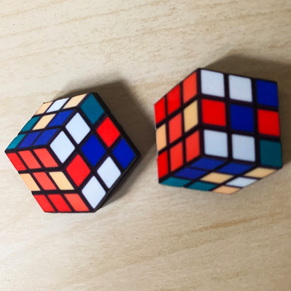 Cube Stud Earrings - Etsy