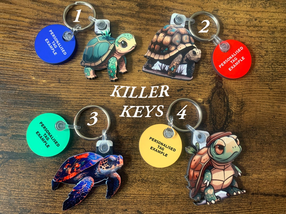 Tortoise/ Turtle Collection of Keyrings, Pins and Fridge Magnets ...
