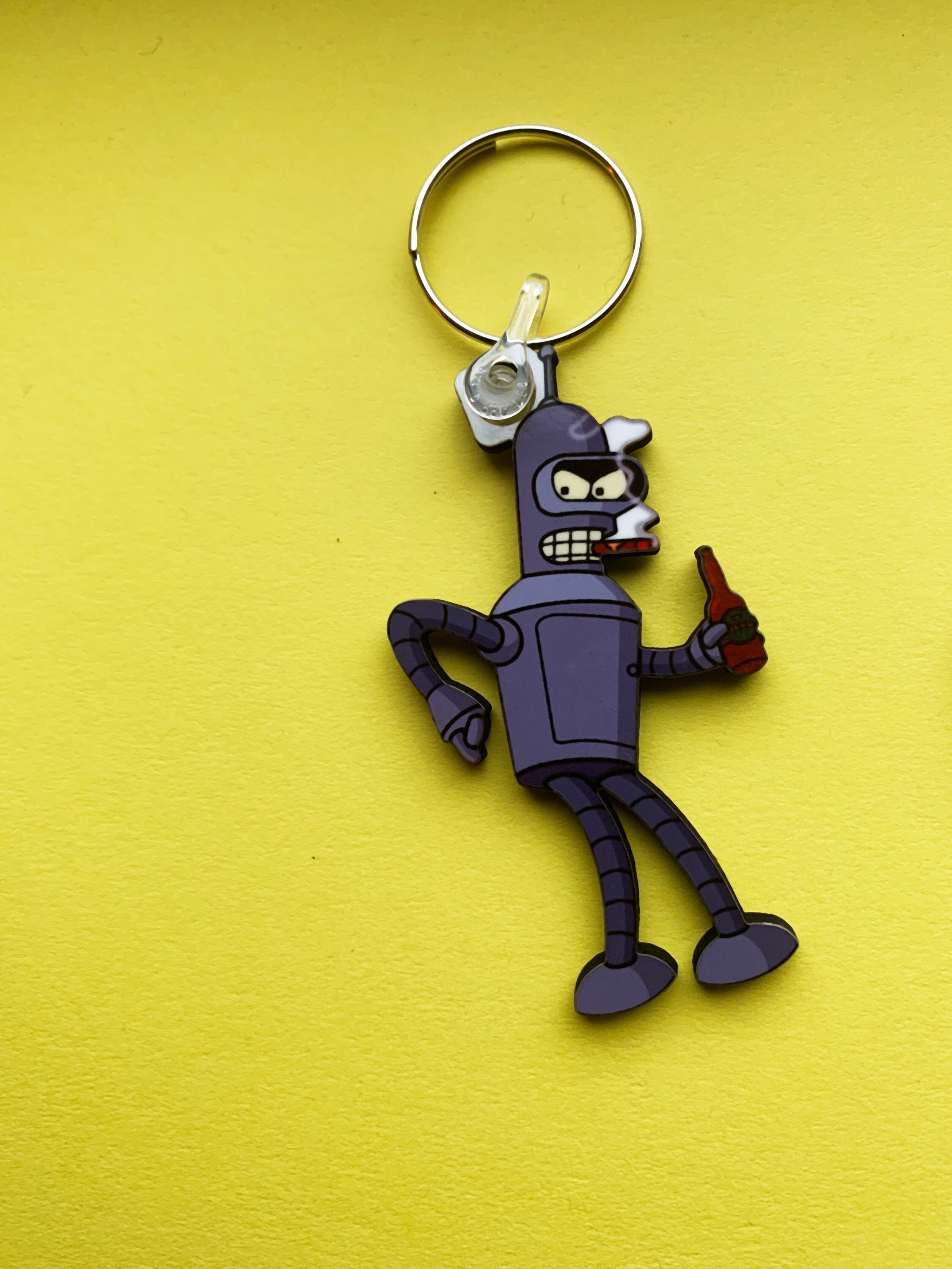 Bender Futurama Keyring Pin Badge and new Large Magnet. - Etsy