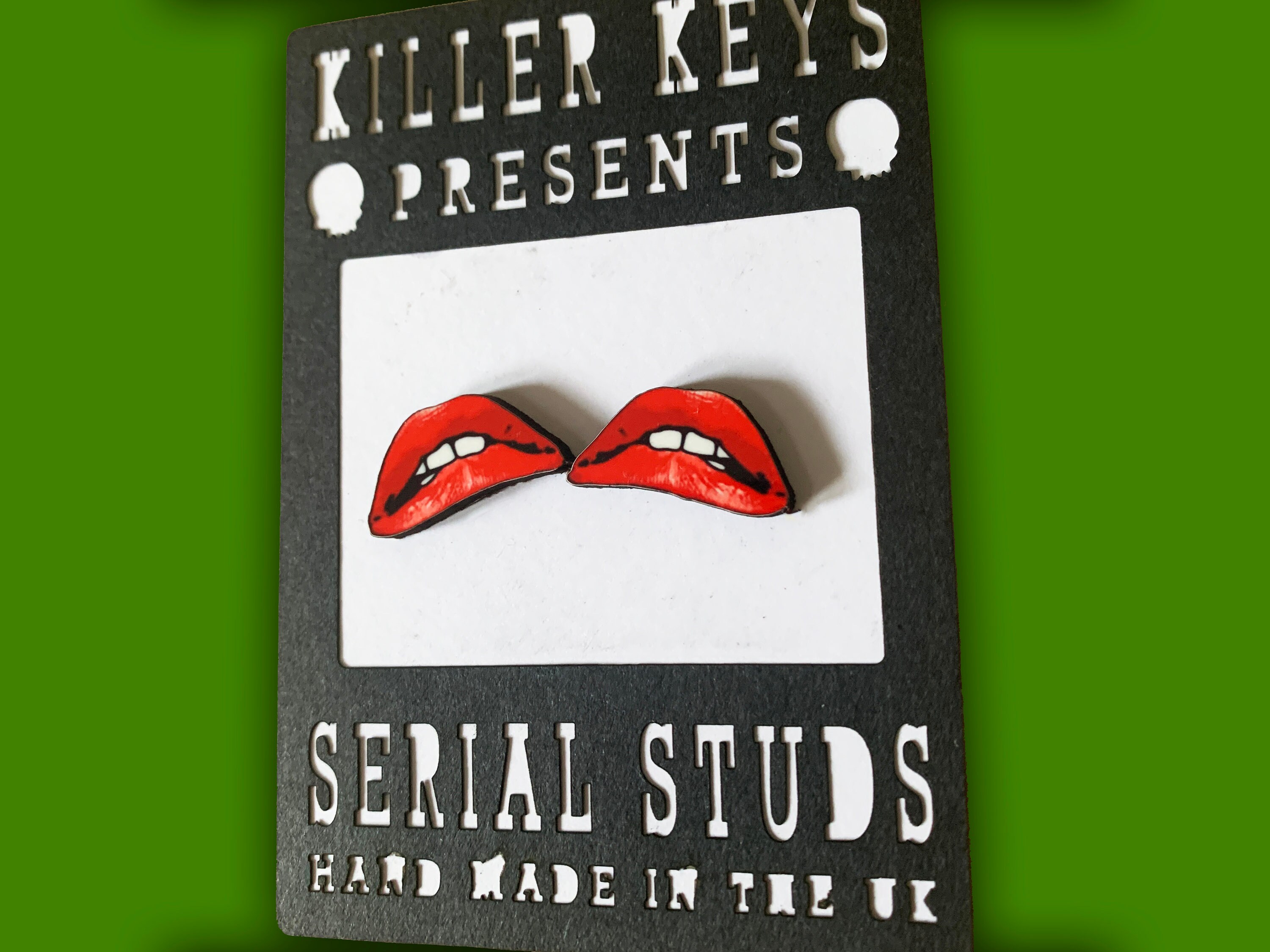 Rocky Horror Lips Stud Earrings Unique and Intricately Cut | Etsy