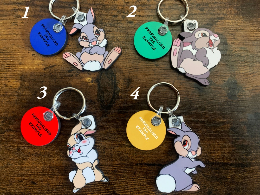Thumper Collection Keyrings, Pin Badges and Fridge Magnets. Can Be ...