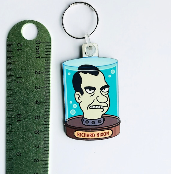 Richard Nixon Futurama Keyring Pin Badge and new Large | Etsy UK