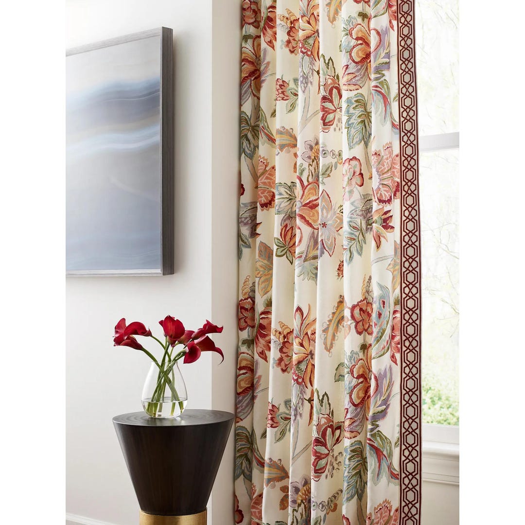 LEE JOFA Jacobean Botanical Floral Linen Fabric 10 Yards Multi - Etsy