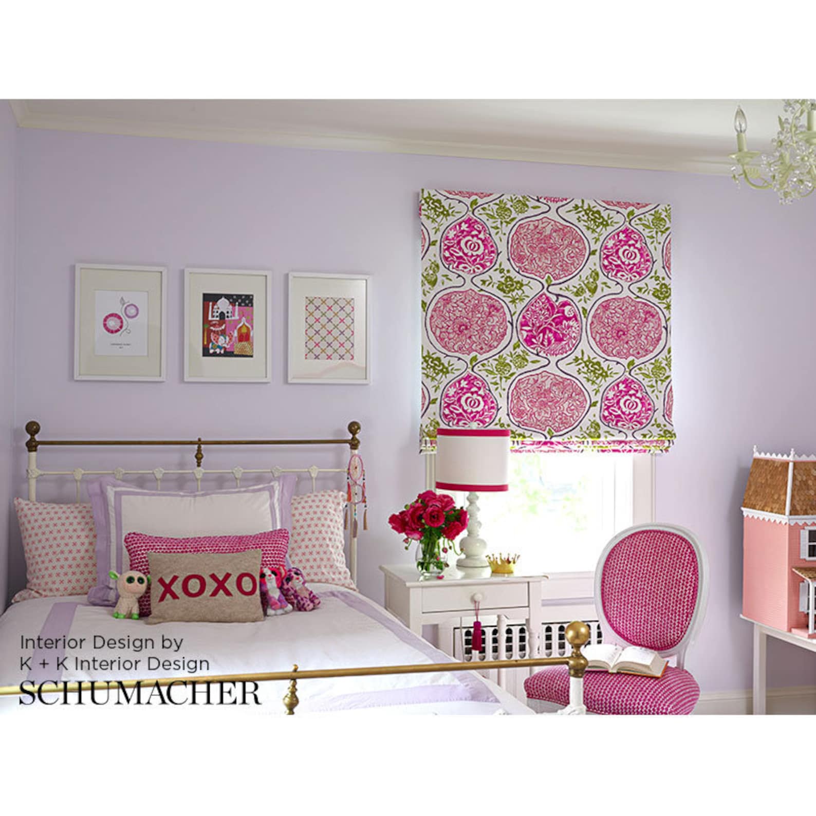 SCHUMACHER Chinoiserie Japanese Katsugi Fabric 10 Yards Fuchsia ...
