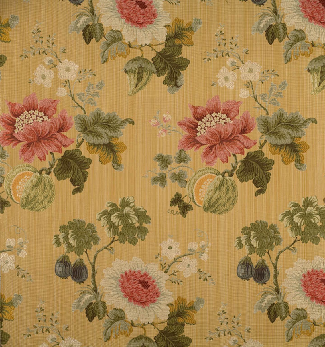 SCALAMANDRE PERRAULT SILK Lampas Colony Collection Fabric 10 Yards ...