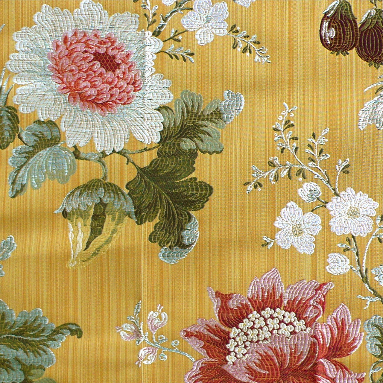 SCALAMANDRE PERRAULT SILK Lampas Colony Collection Fabric 10 Yards ...