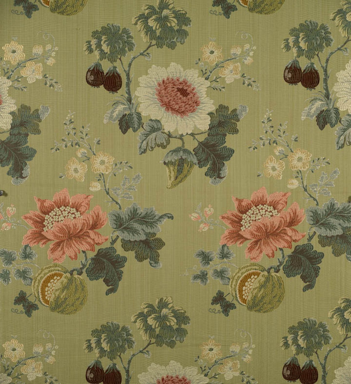 SCALAMANDRE PERRAULT SILK Lampas Colony Collection Fabric 10 - Etsy