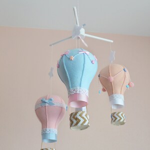Baby Mobile - Hot Air Balloon Mobile - Balloon Mobile - Nursery Decor ...