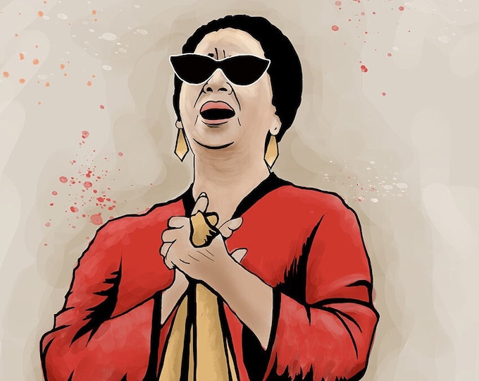 Oum Kalthoum (umm Kulthum), Egyptian Singer - Etsy
