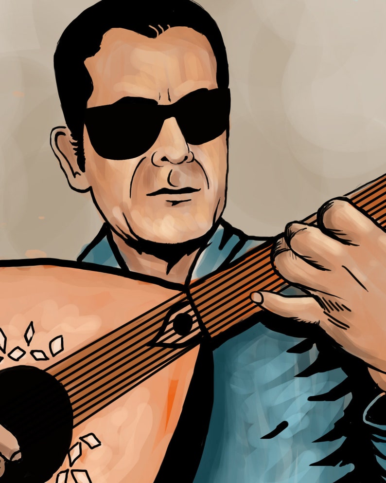 Farid El Atrash (farid El-atrache) Virtuoso Oud Player - Etsy
