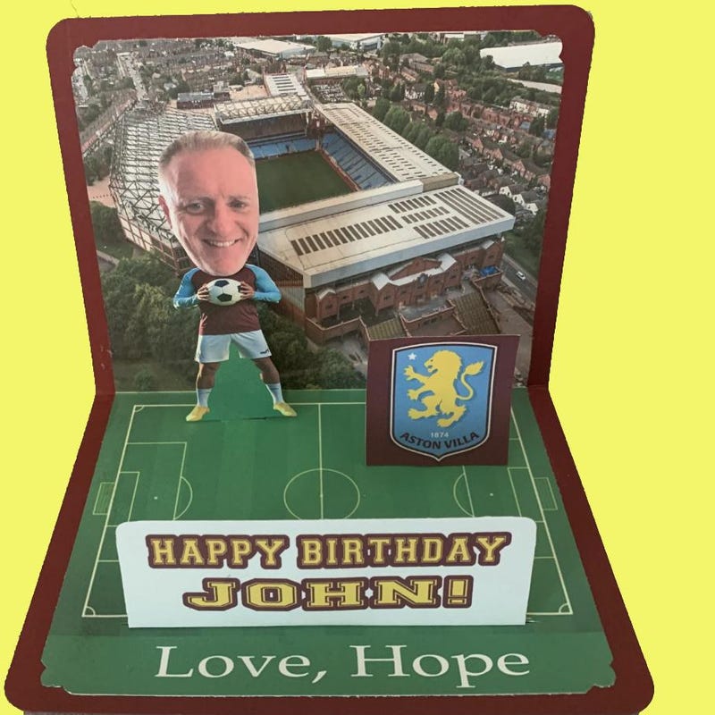 Soccer 3d Card - Etsy