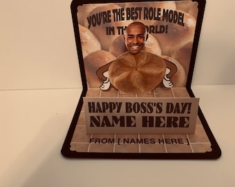 Card for Boss From Employees Best Boss Ever Card Happy Bosses Day Card ...