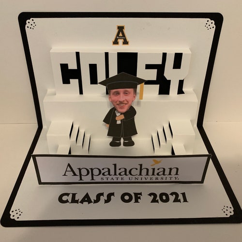 Graduation Centerpiece Cutouts High School College Girl | Etsy