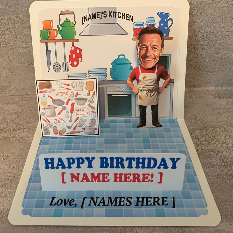 Funny Cook Birthday Card - Etsy