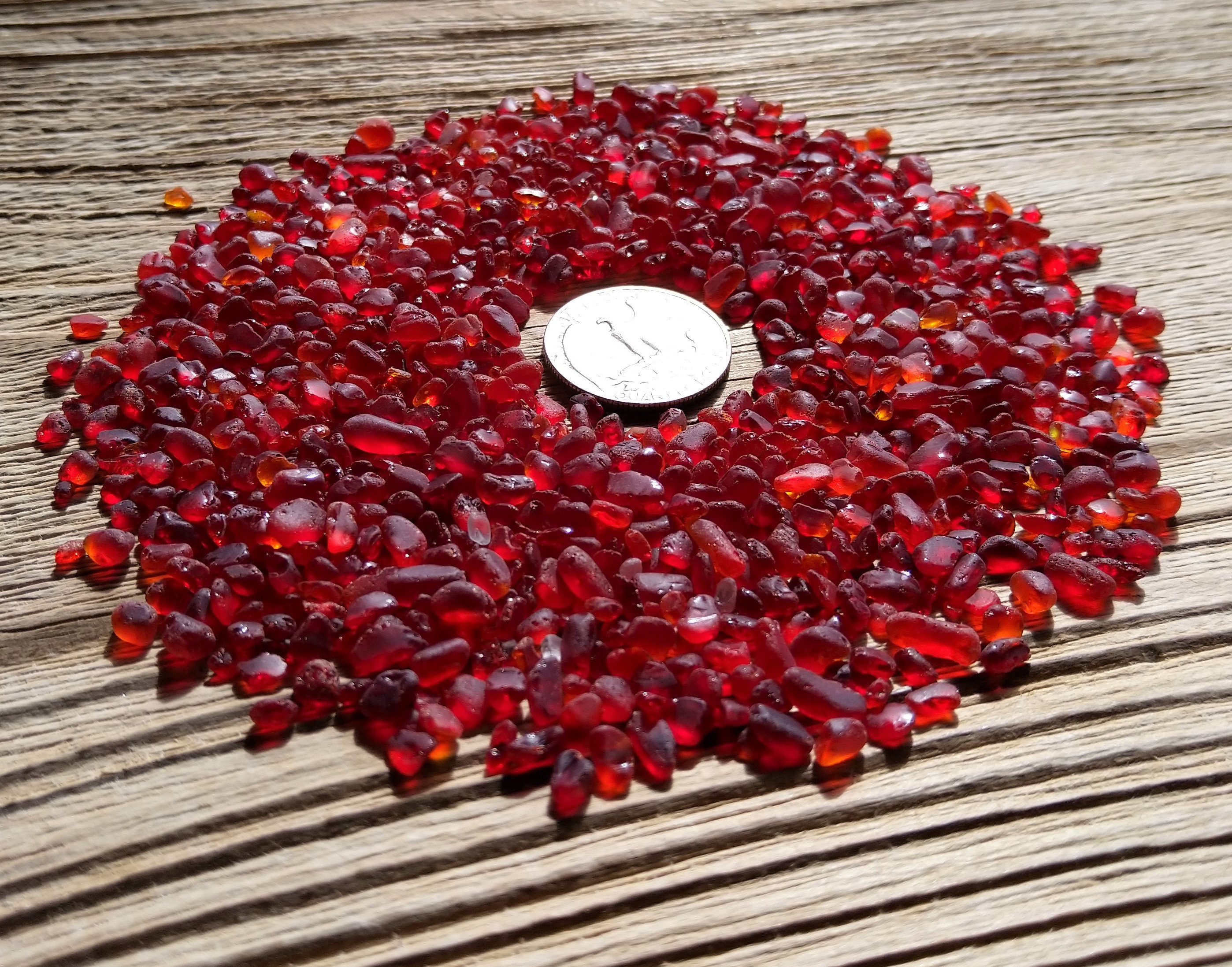 2-4mm Mini Glass Chips Glass Red Glass Mini Filler Super Tiny - Etsy