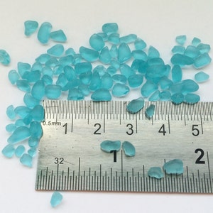 2-5mm Micro Glass Blue Super Tiny Sea Glass Chips Blue Sea Glass Blue ...