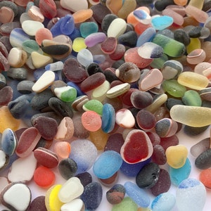 Multicolors Mix 10-15mm Tiny Glass Pebbles Sea Glass Colors - Etsy