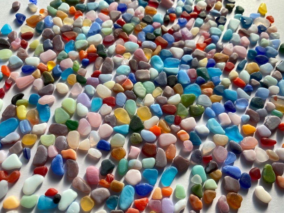 Bulk Tumbled Glass Colors Mix Lot Sea Glass Art Making Project Crafts ...