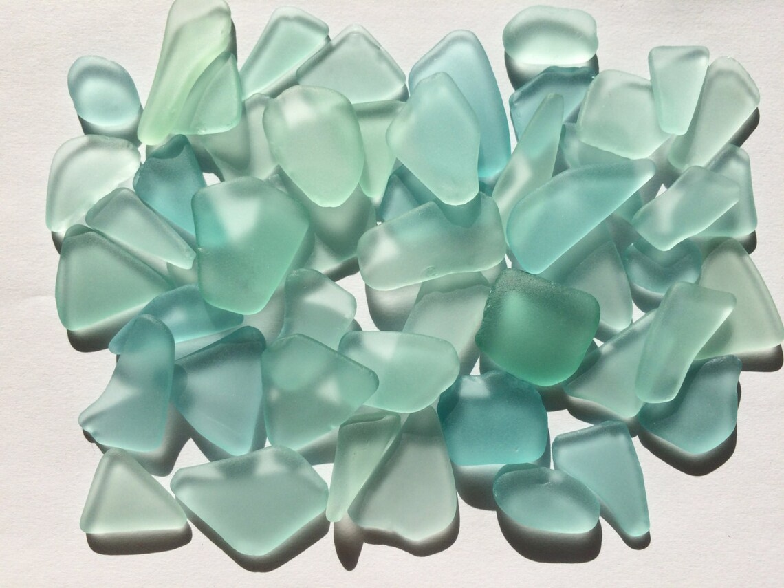 Light Aqua Blue Seafoam Teal Sea Glass Bulk Sea Glass Teal - Etsy