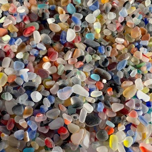4-10mm Very Tiny Sea Glass Mini Glass Pebbles Mix Colors Sea Glass ...