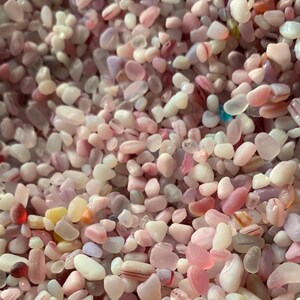 2-5mm Mini Glass Pink Glass Stones Pink Super Tiny Sea Glass Chips Pink ...