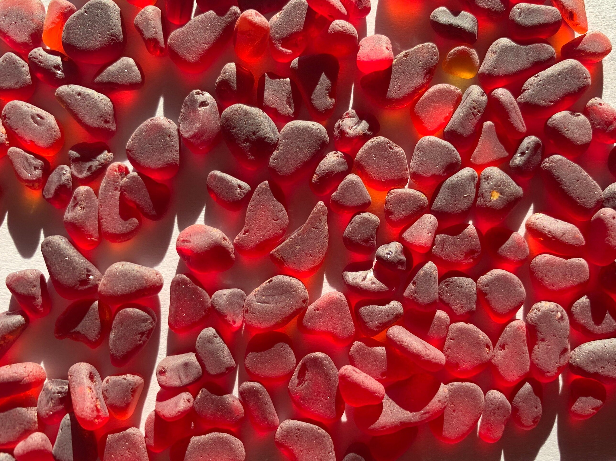 4-8mm Red Tumbled Sea Glass Red Sea Glass Red Seaglass Crafts - Etsy Canada