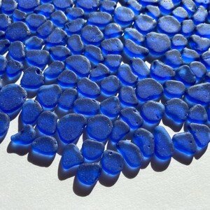 9-13mm Neutral Cobalt Blue Sea Glass Blue Sea Glass Bulk Sea Glass Flat ...