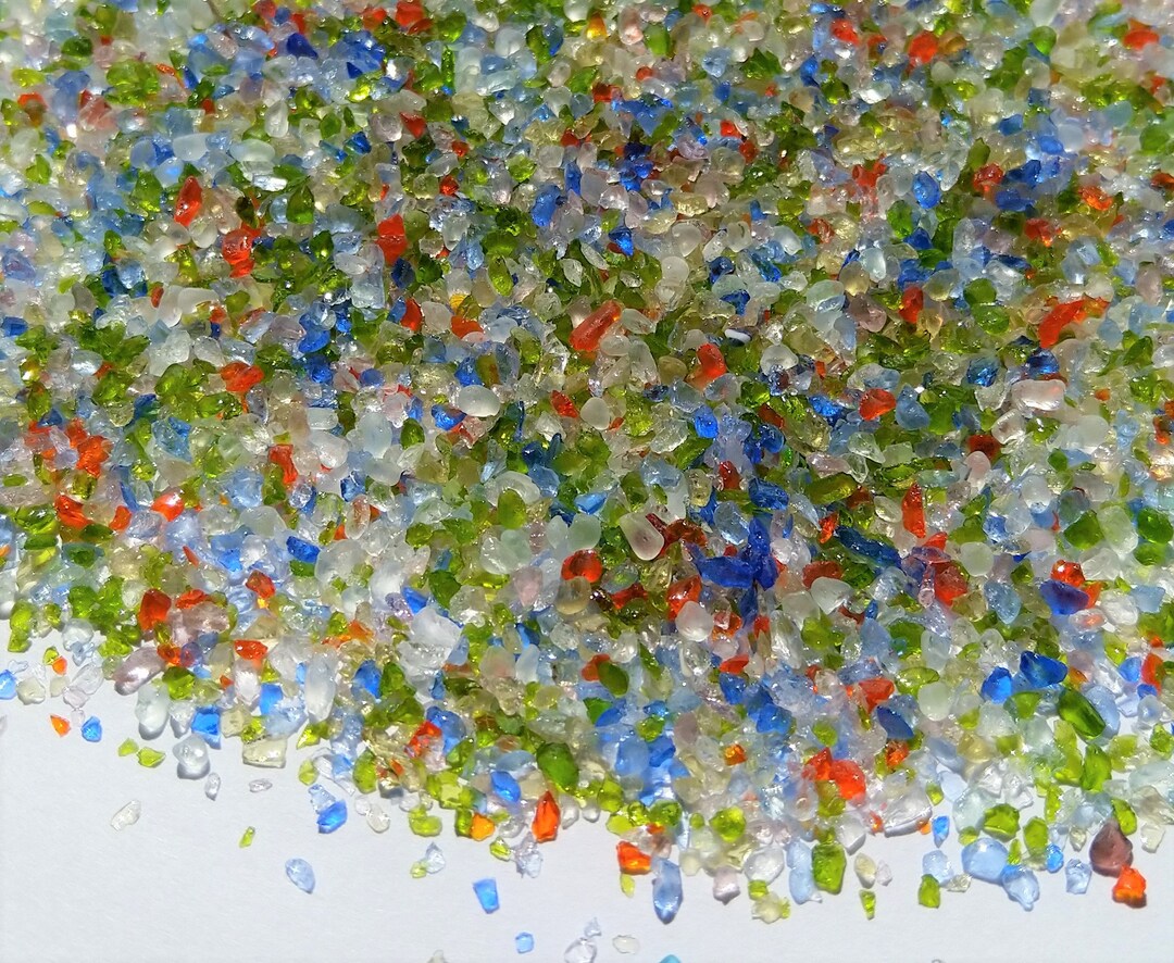 Color Mix Crushed Glass Broken Glass Micro Filling Jewelry Fill Micro ...