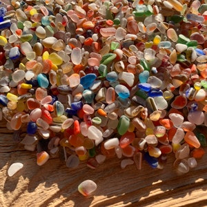 2-5mm Mini Glass Mini Glass Pebbles Multi Color Glass Stones Super Tiny ...