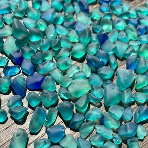 Very Tiny Smooth Tumbled Sea Glass Green Turquoise 4-8mm Tumbled Glass ...