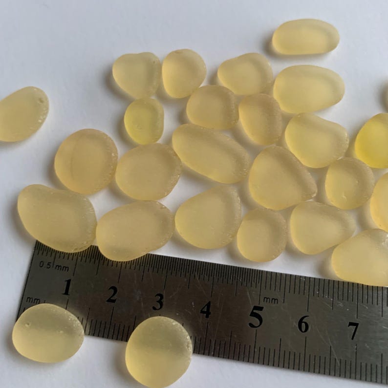 13-18mm Small Glass Tumbled Sea Glass Flat Glass - Etsy