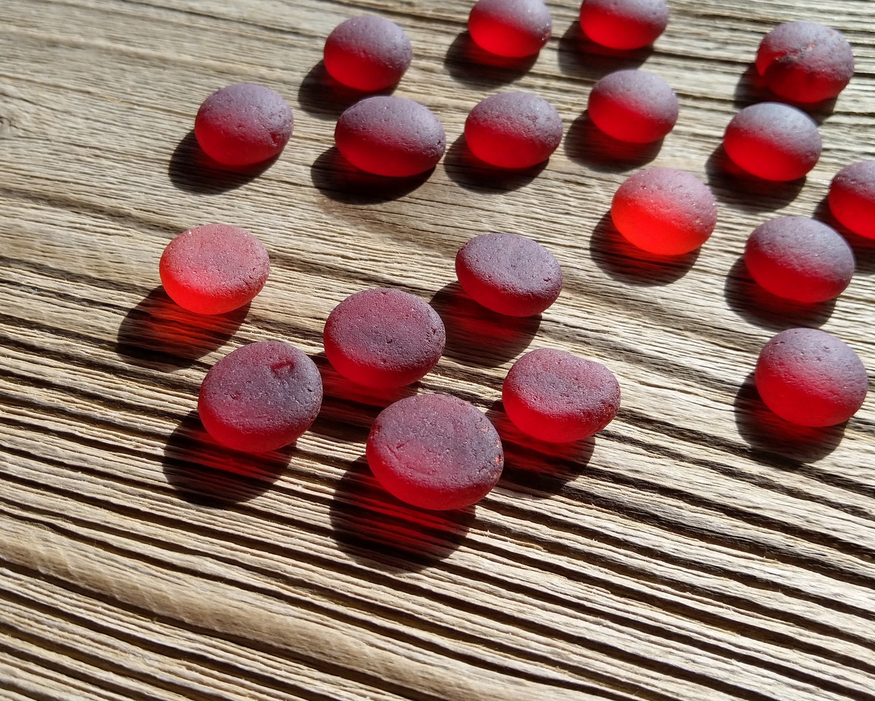 Red Sea Glass Stones 14-20mm Red Glass Pebbles Red Sea Glass - Etsy